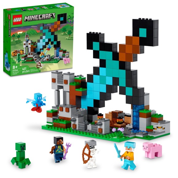 Lego | Toys | Lego 2244 Minecraft The Sword Outpost 427 Pieces New ...